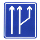 Road Information Guide Signs Blue and White Color Sign Thick Aluminum Traffic Sign Board Cost